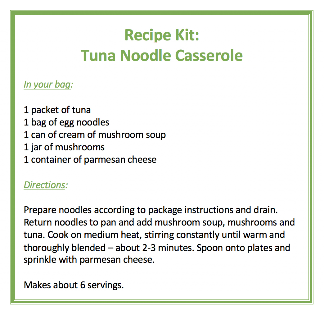 Recipe kits for your neighborhood micro pantry | Seriously Seeking Answers